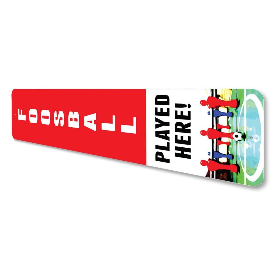 Foosball Played Here Metal Sign | eBay