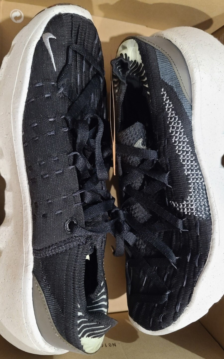 Women's Size 10 / Men's 8.5 Nike Space Hippie 04 Black Grey Oreo DA2725 ...