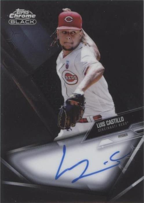 2021 Topps Chrome Black - Chrome Black Autographs Luis Castillo #CBA-LC ...