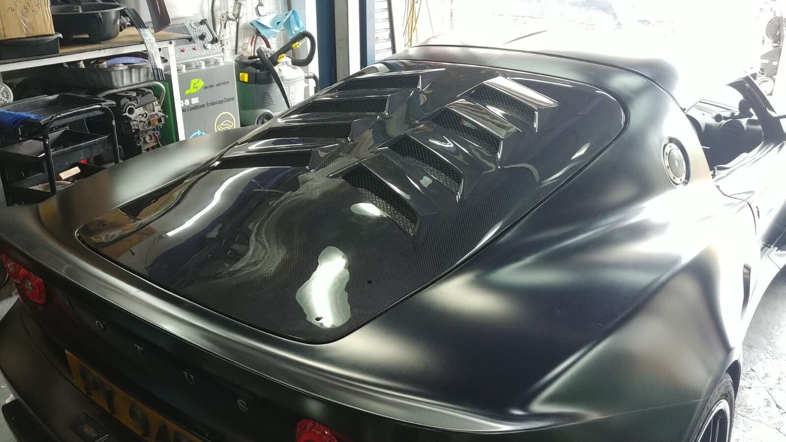 Carbon Fiber Engine hood rear trunk cover fit for Lotus 2014 Exige S3 ...