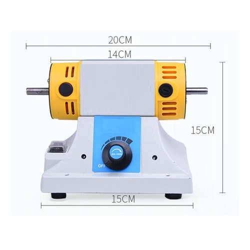 220V Gem Jewelry Rock Polishing Grinding Machine Bench Lathe Polisher ...