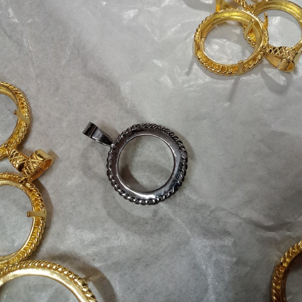 925 Sterling Silver Bezel Blanks, Pendant Blanks, Coin Trays, Jewelry ...