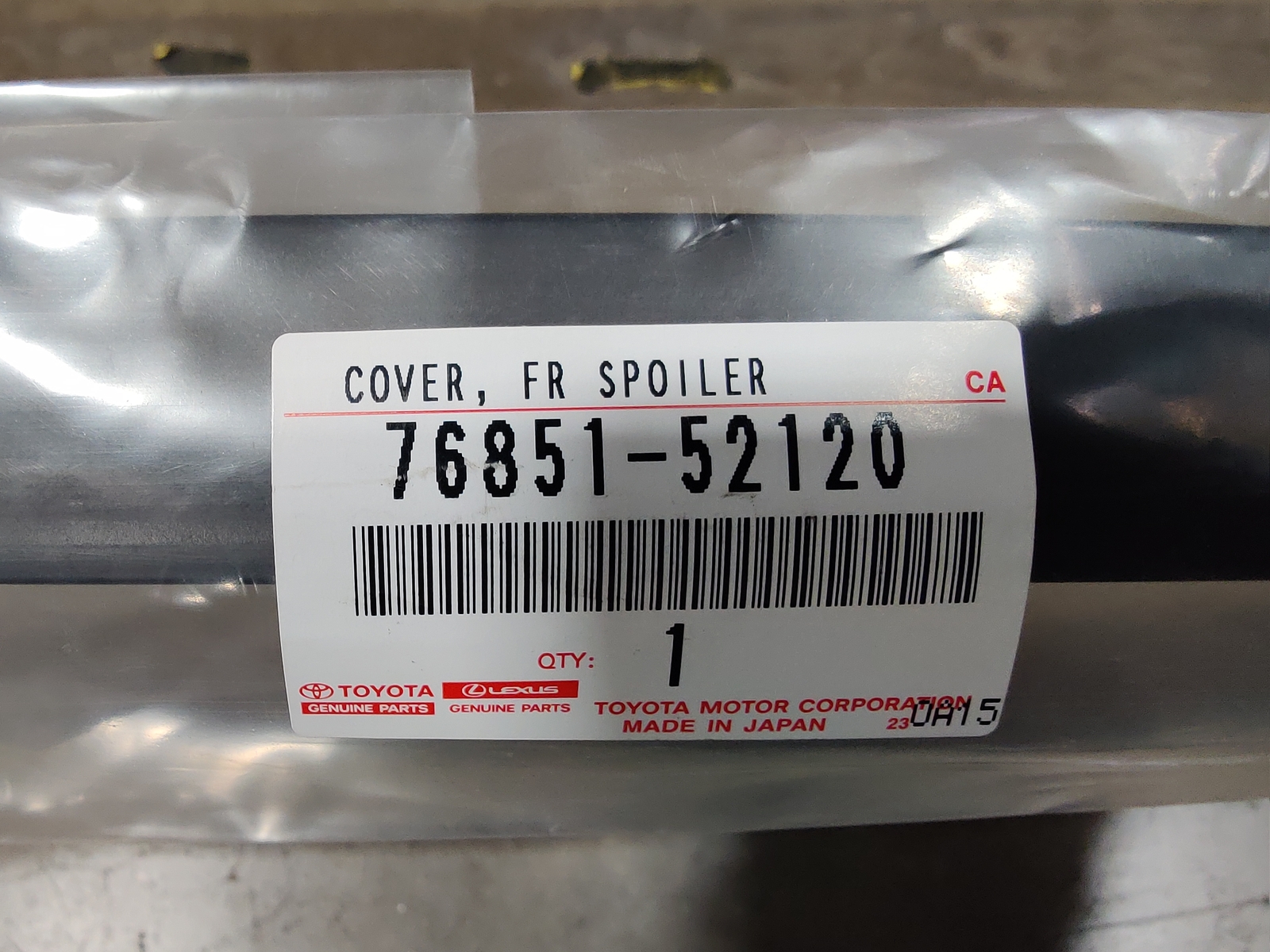 2007-2012 Toyota Yaris Lower Front Spoiler | 7685152120 | OEM | Direct ...