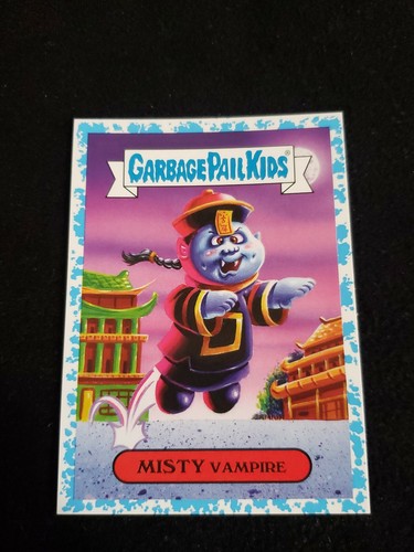 2019 Garbage Pail Kids 11b MISTY VAMPIRE REVENGE THE HORROR-IBLE BLUE ...