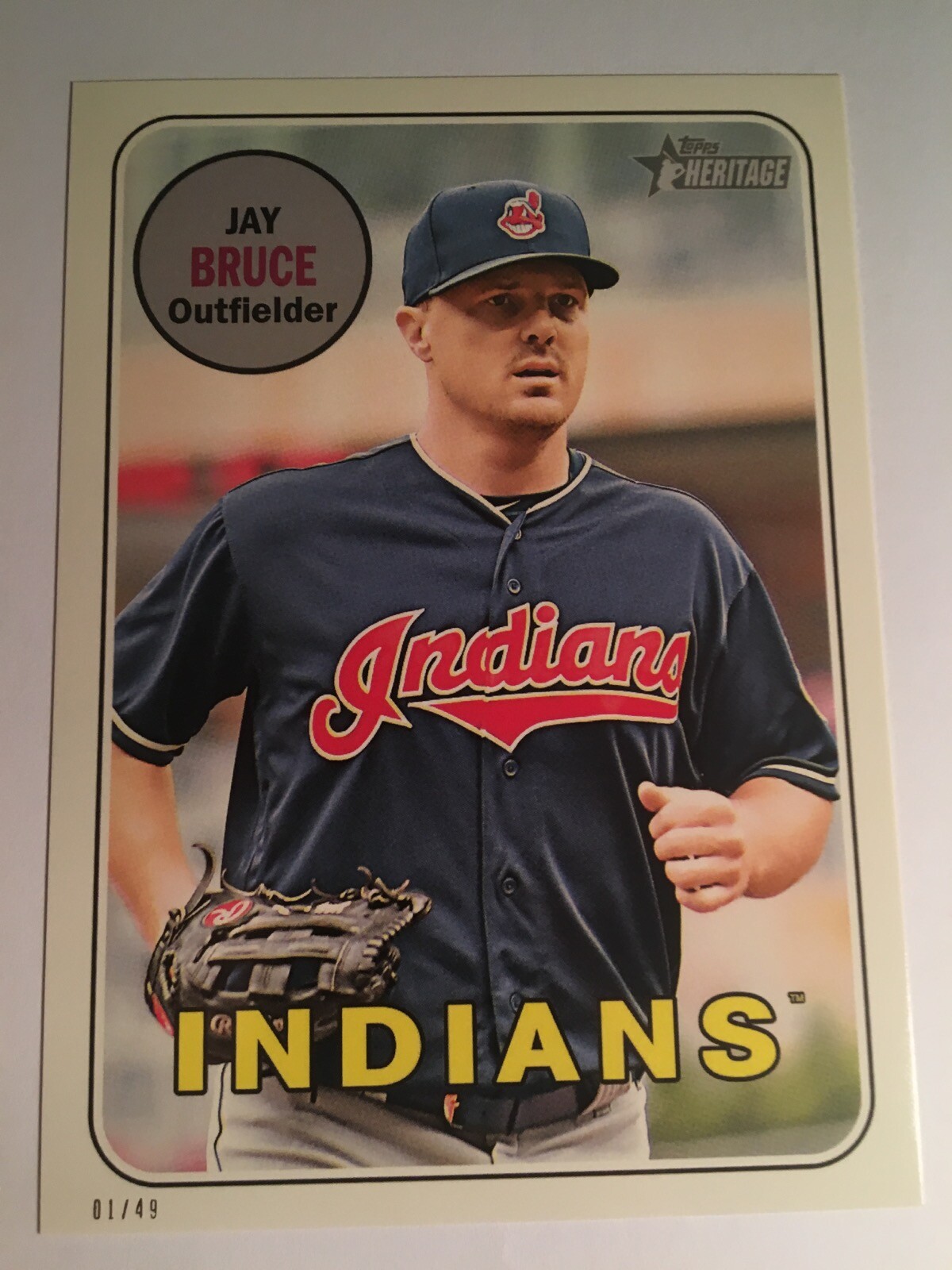 2018 Topps Heritage 5x7 Jumbo Jay Bruce Indians 159 02/49 | eBay