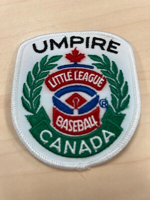 Umpire Little League Baseball Canada Patch NEW | eBay