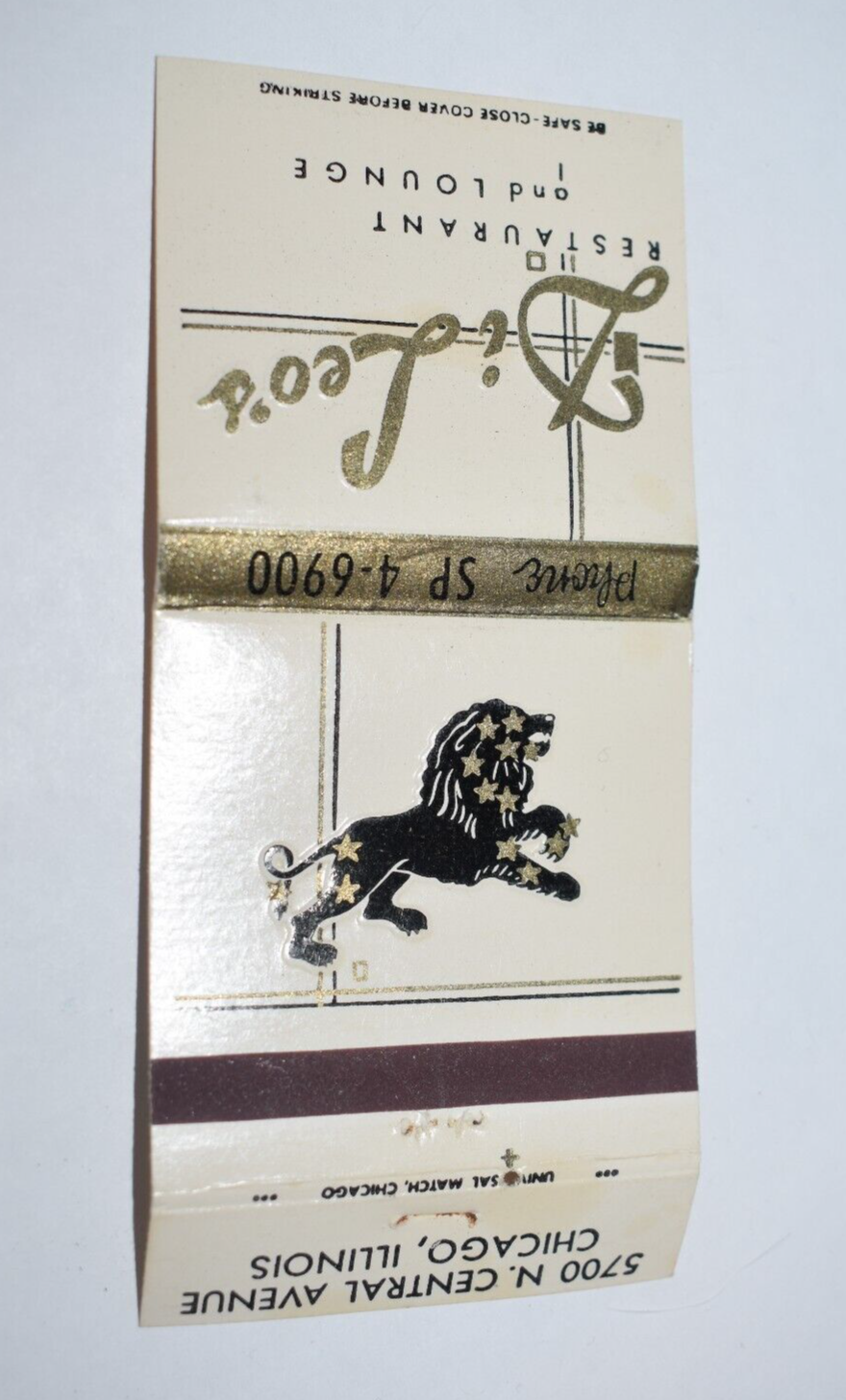 Di Leo's Chicago Illinois 30 Strike Matchbook Cover | eBay
