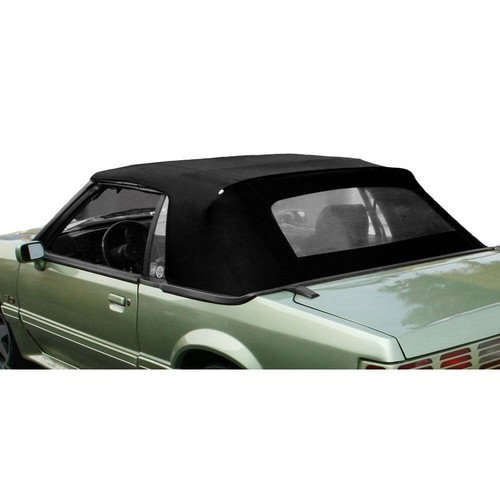 KEE Auto Top Convertible Top With Glass Back Window Kit Cloth Black ...