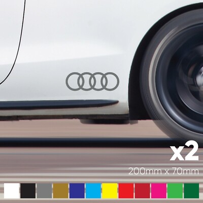 Audi Rings Sticker,decal,S Line,Black Edition,Quattro,S3,S4,S5,S6,S8 ...