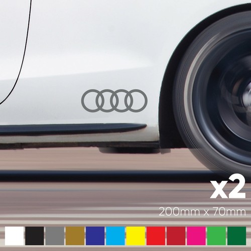 Audi Rings Sticker,decal,S Line,Black Edition,Quattro,S3,S4,S5,S6,S8 ...