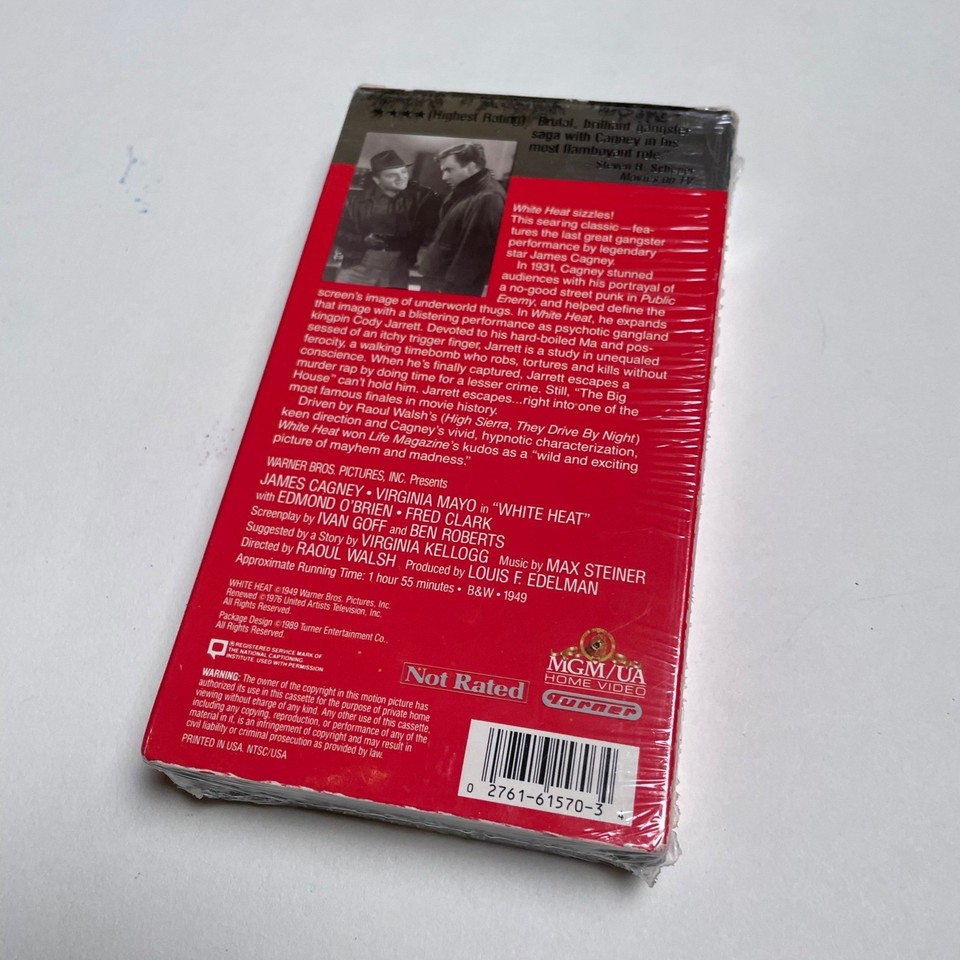 White Heat VHS James Cagney MGM Home Video Sealed Vintage Movie 1949 | eBay