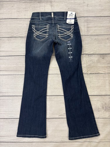 ARIAT REAL DENIM NWT Womens 29S Marine Entwined Mid-Rise Stretch ...