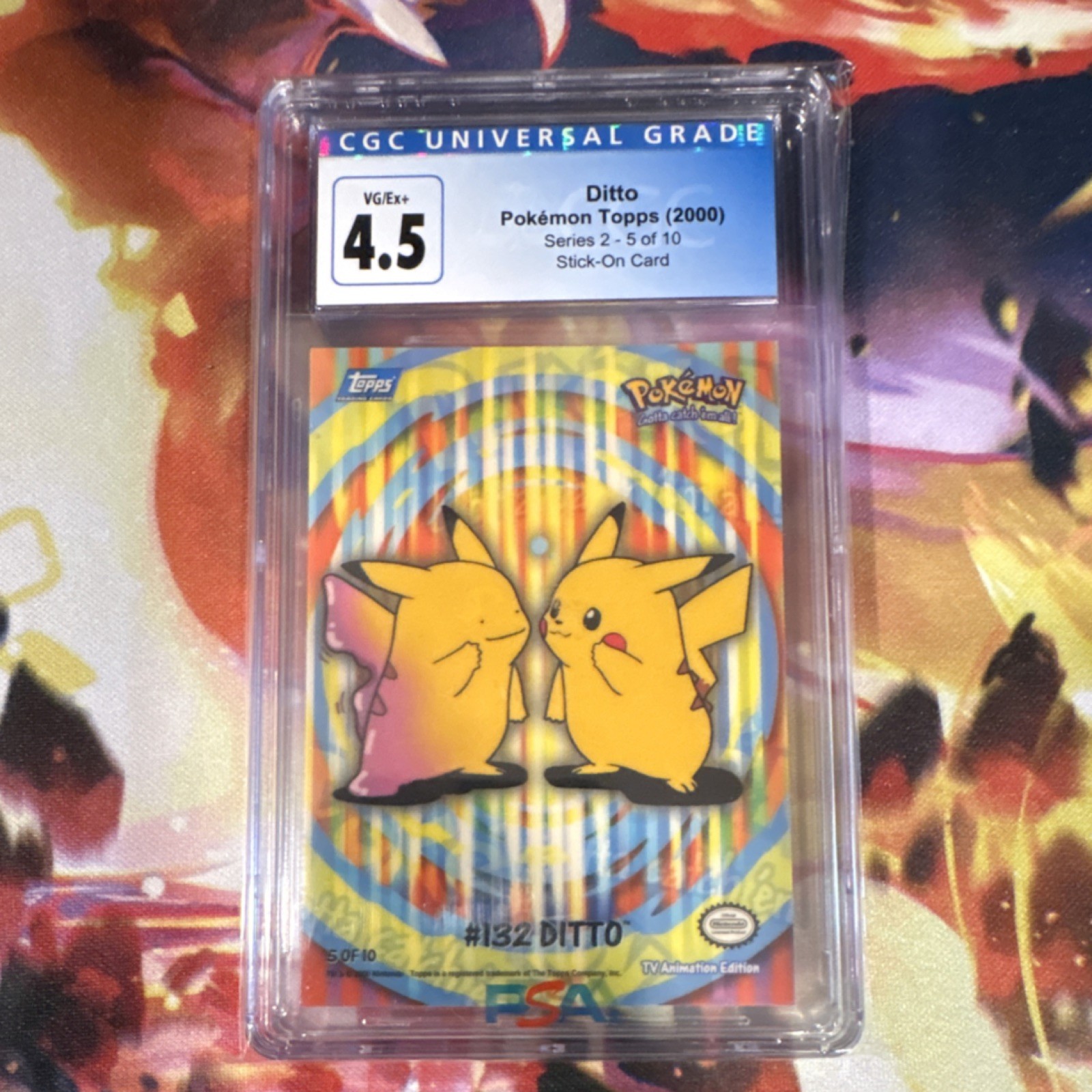 Topps Pokémon 2000 Series 2 Ditto Stick-On Non-Sport Card CGC 4.5 #5 of ...
