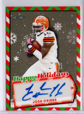 Josh Cribbs 2022 Leaf Holiday Bonus Autograph #HH-JC1 Browns | eBay