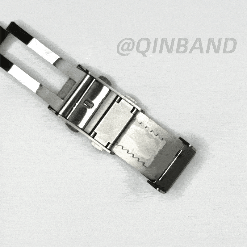 316L Adjustable Ratchet Buckle Stainless Steel Watch Strap Clasp 18mm ...