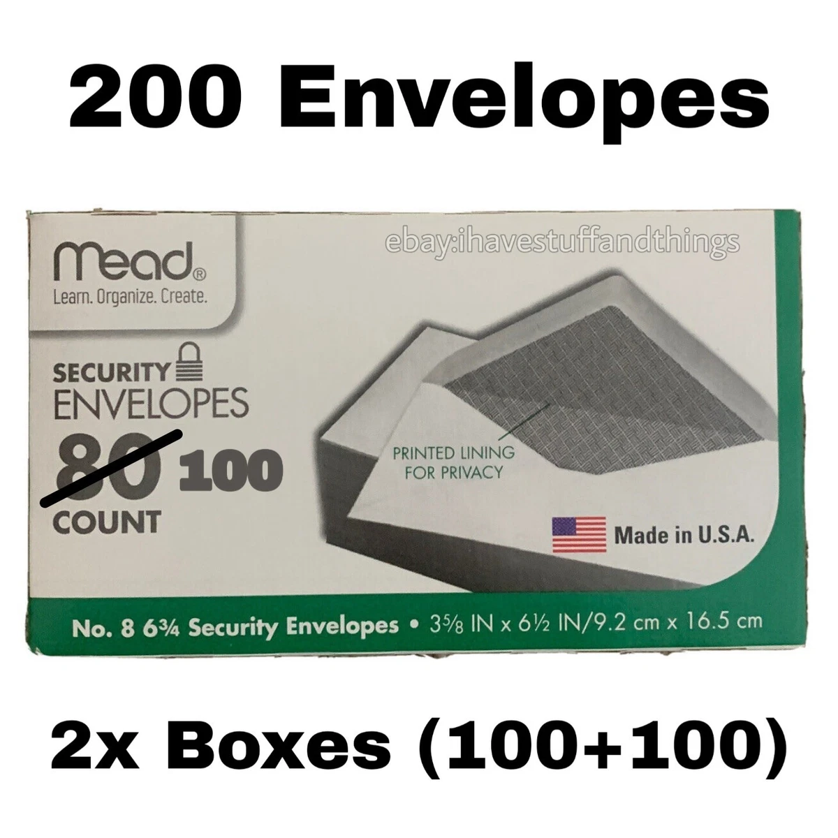 100 200 CT #8 Security Envelopes white Letter Mailing Shipping 3-5/8" x 6-1/2" | eBay 100-200-ct-8-security-envelopes-white-letter-mailing-shipping-3-5-8-034-x-6-1-2-034-ebay