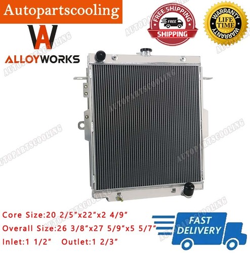 4 Row Radiator For 2001-2007 Toyota Landcruiser HZJ78 HDJ78 HDJ79 HZJ79 ...