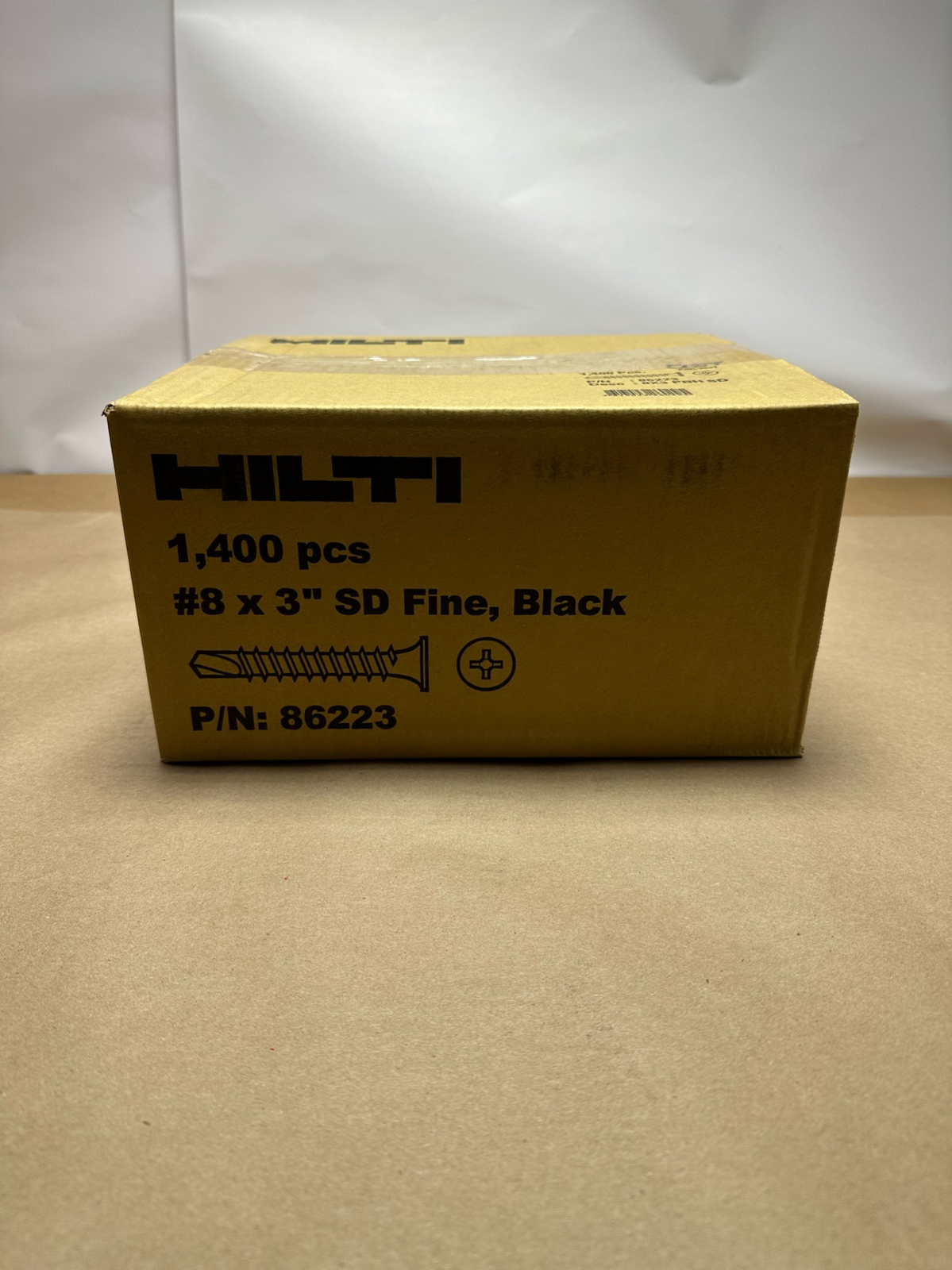 1400x Pack Lot Hilti Self-Drilling Drywall Screws 8 x 3" PBH SD #86223 ...