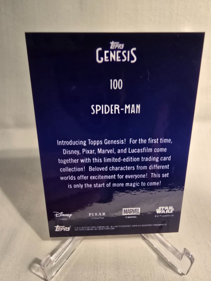 2025 Topps Disney Genesis Spiderman /50 Gold MINT!! Send to PSA!!!#100 ...