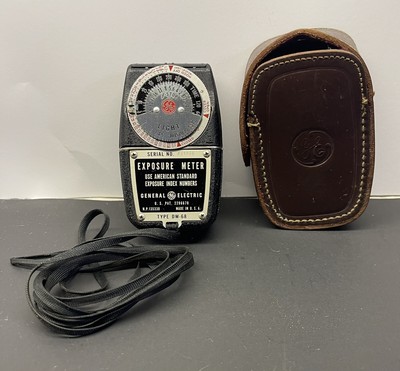 GE Exposure Meter Light Type DW-68 W/ Leather Case Tested USA General ...