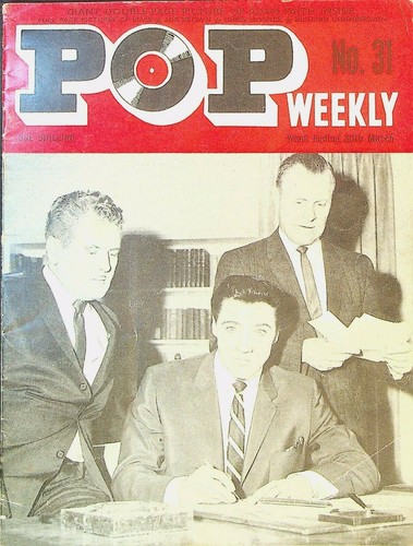 Pop Weekly #31 March 30 1963 Elvis Presley Adam Faith Richard ...