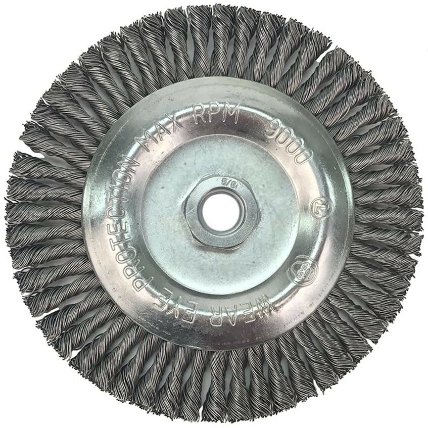 3 Pack - 7" x 5/8-11" Carbon Steel Stringer Bead Wire Wheel For Angle ...