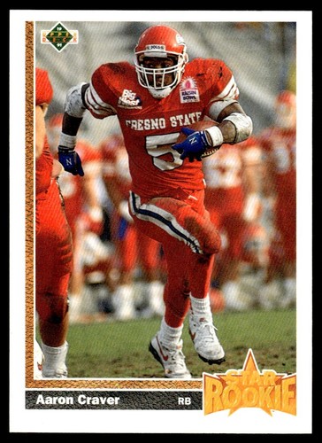 1991 Upper Deck Aaron Craver Rookie Miami Dolphins #19 | eBay