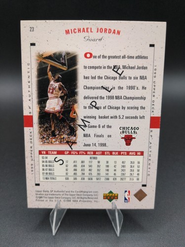 1998-99 SP Authentic - Michael Jordan #23 Sample | eBay