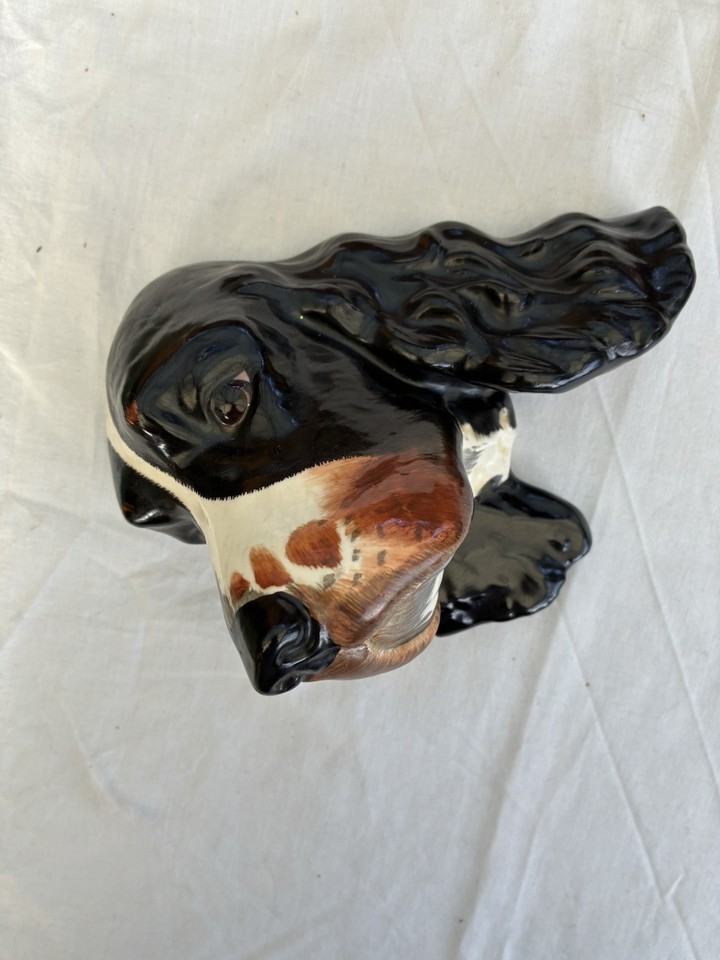 Antique / Vintage Crown Devon Spaniel / Dog Wall Hanging Ornament | eBay UK