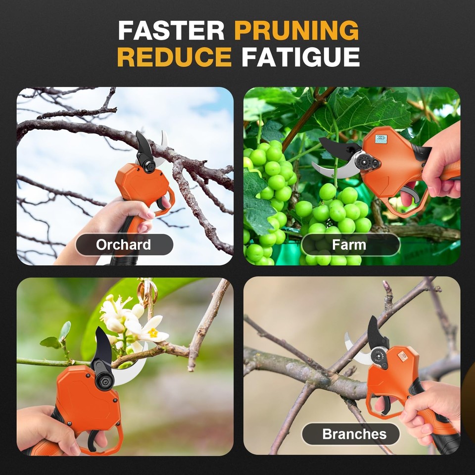 Electric Pruning Shears, Electric Loppers for Gardening, 2" Max Cutting ...