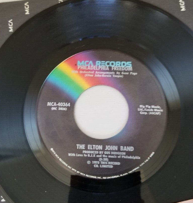 Lot of 4 Elton John 45 RPM Vinyl Records with Sleeves, used | eBay