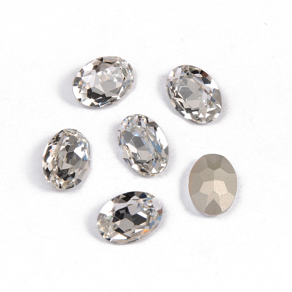 High-quality Colorful Oval Glass Rhinestone Crystal Strass Jewelry ...