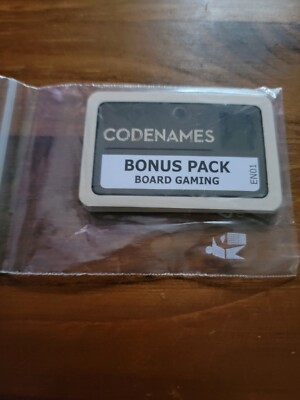 NEW CODENAMES BOARD GAMEs PROMO BONUS PACK 10x 2-SIDED CARDS Gen Con ...