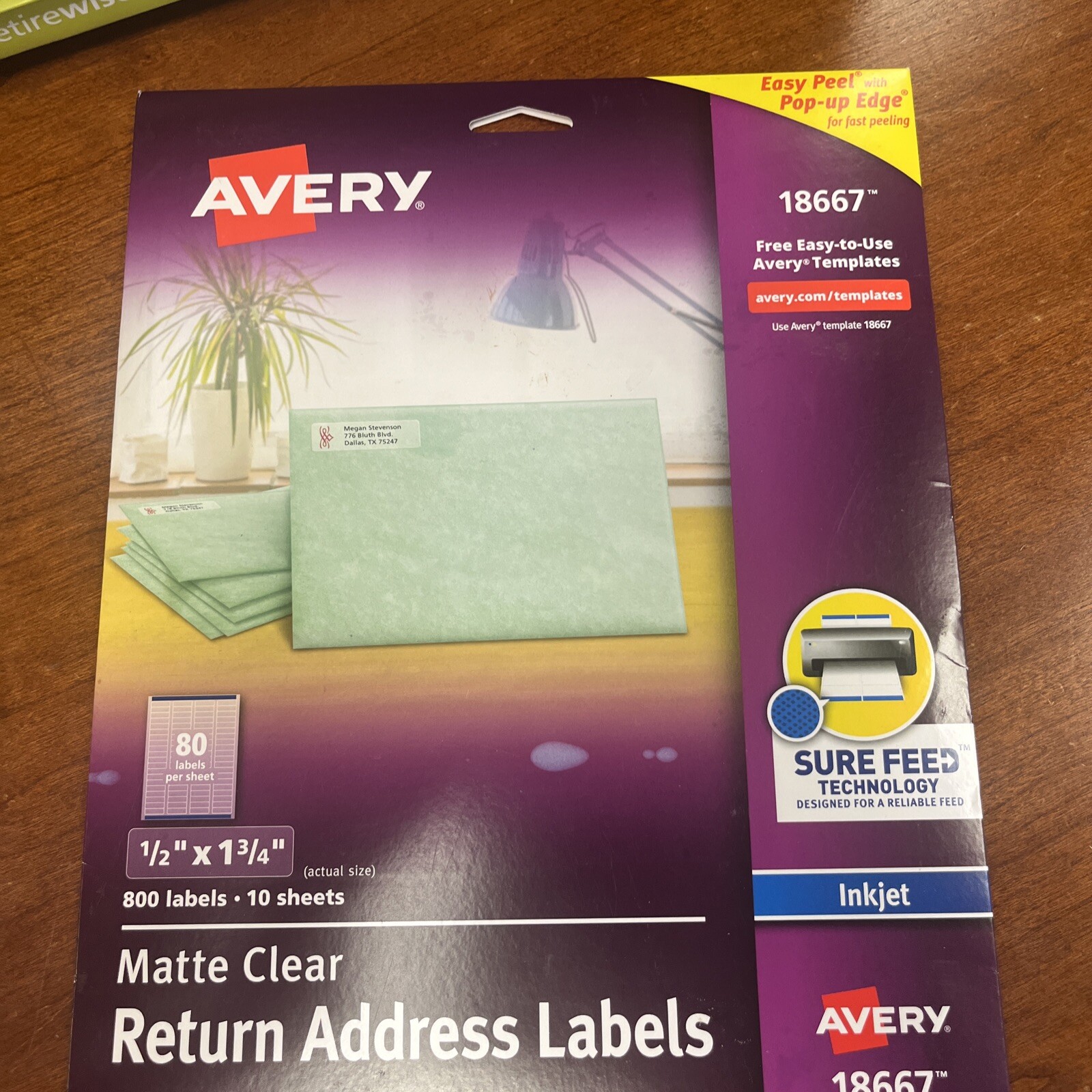 Avery 8667 Matte Clear Address Labels 1/2 x 1 3/4 - OPEN - 17 Sheets ...