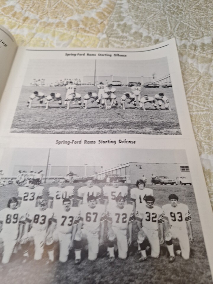 Vintage Spring Ford Rams vs Coatesville Red Raiders Football Program ...
