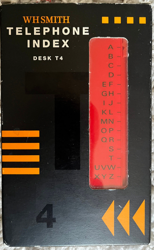 Vintage/Retro Desk top pop up Telephone Index/ Directory WH Smith Made ...