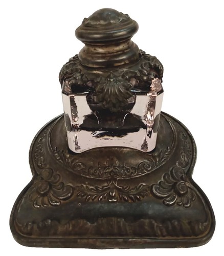 Vtg Victorian Inkwell p1899 Evil Man W SCH William Schimper & Co ...