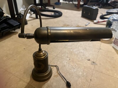 Antique American Traditional Brass Gooseneck Bank Teller or Library ...