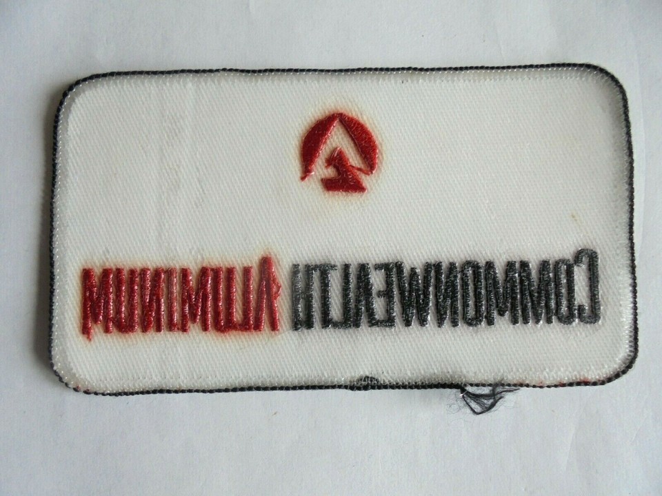 Cool Vintage Commonwealth Aluminum Advertising Employee Cloth Patch | eBay