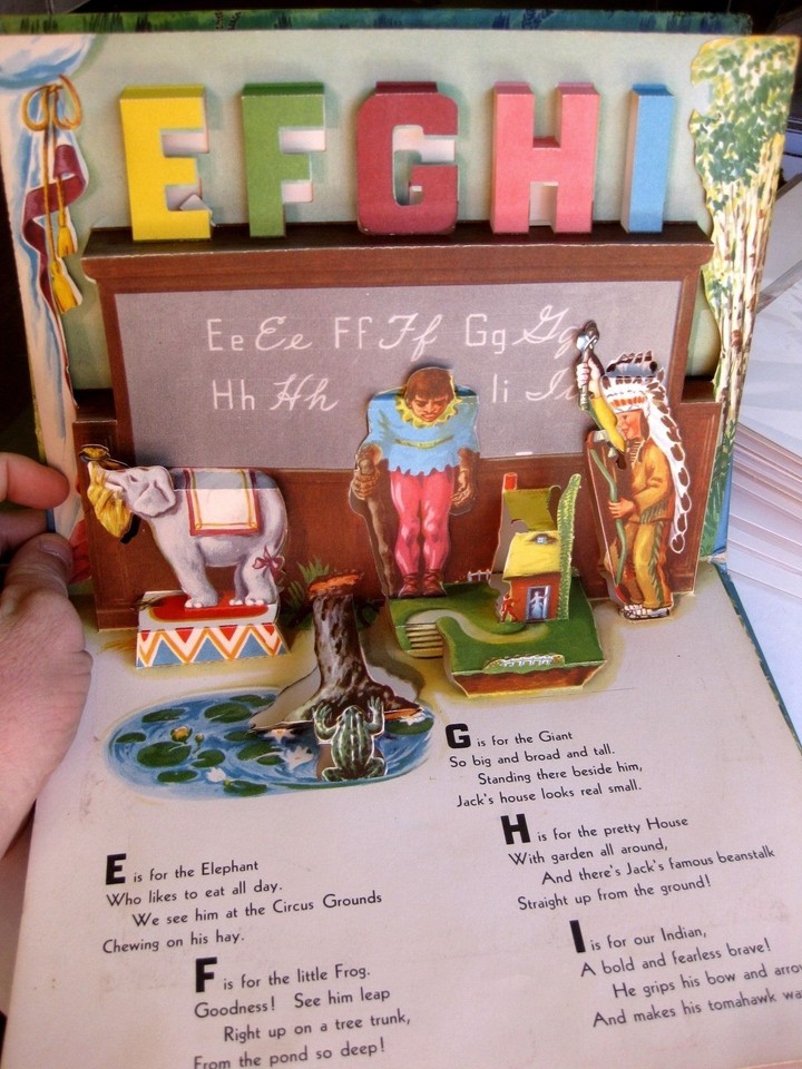 1948 Amazing The Jolly Jump Ups ABC Pop Up Book In Great Condition! | eBay