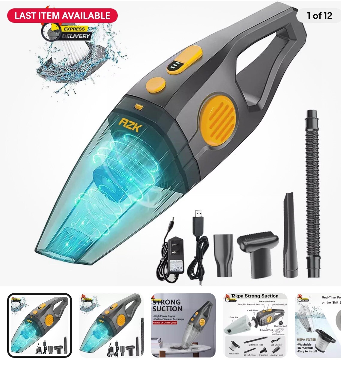 Dust Buster Handheld Vacuum Cordless Rechargeable Handheld Vacuum | eBay