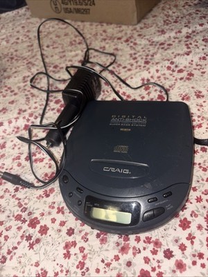 Vintage Craig Portable CD Player W Car Adapter Parts Not Working Or ...