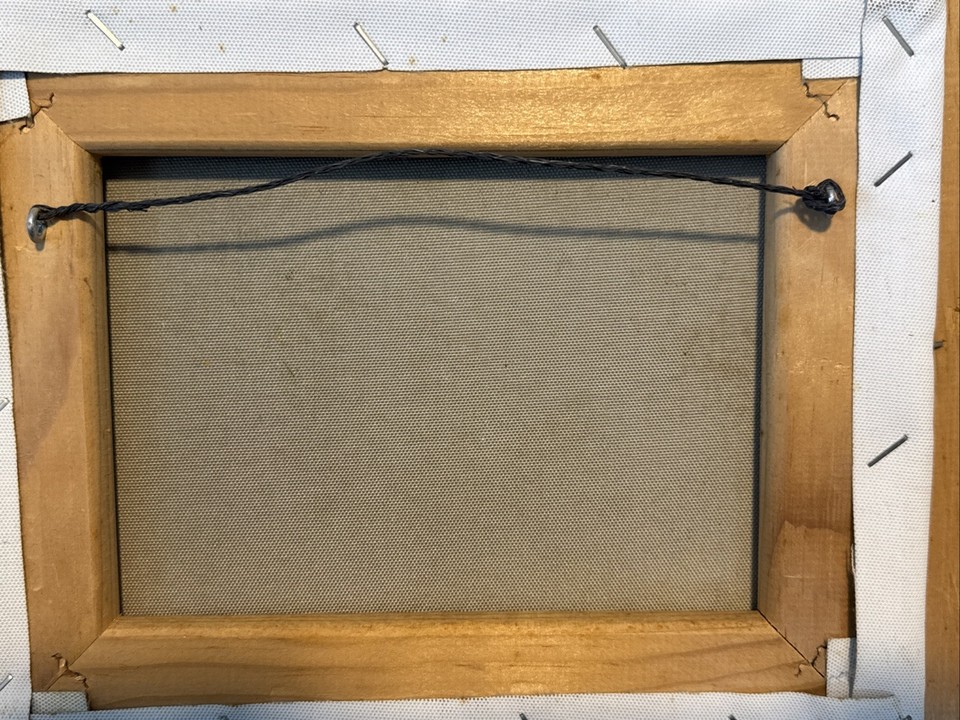 Vintage Floral Canvas Framed Paintings Original Signed Artist M.Aaron ...