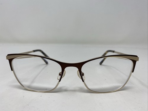COTE D’AZUR CDA-282 C2 51-17-135 Brown/Gold Metal Full Rim Eyeglasses ...