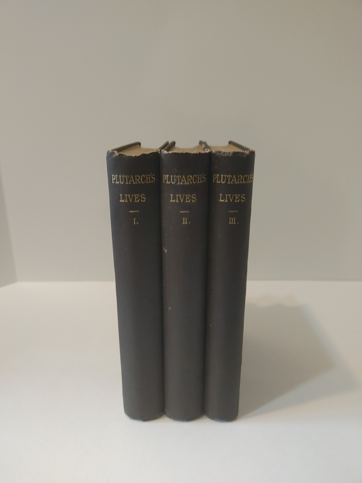 John Dryden PLUTARCH'S LIVES OF ILLUSTRIOUS MEN Complete 3 Volume Set ...