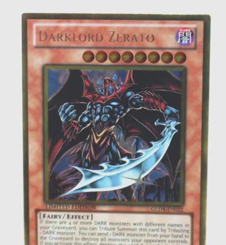 Yugioh Darklord Zerato - GLD4-EN022 - Gold Rare - Limited Edition NM | eBay