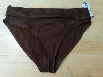 New Women's Size 1X (16w-18w) High Waist Fold Over Bikini Bottoms By ...