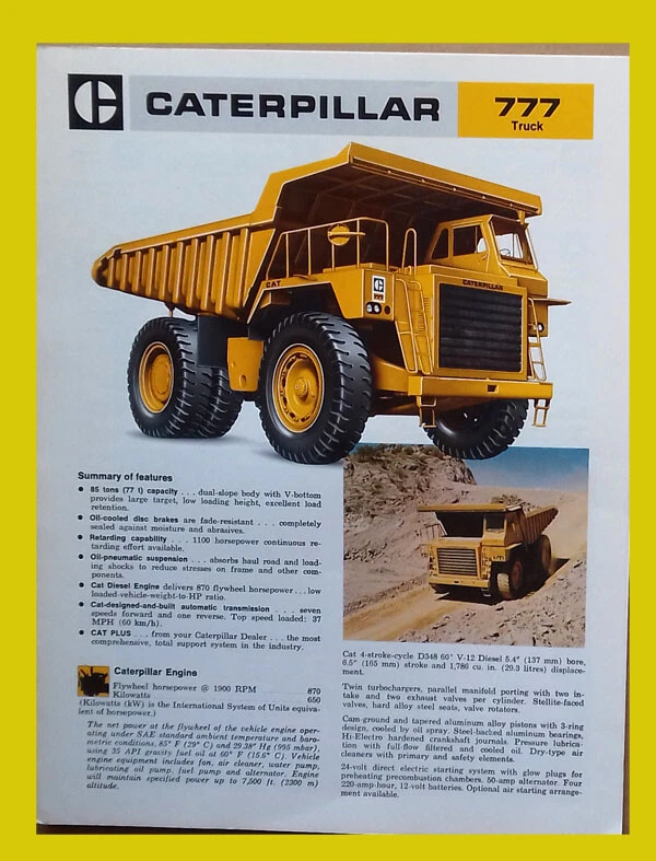 Caterpillar Truck 777