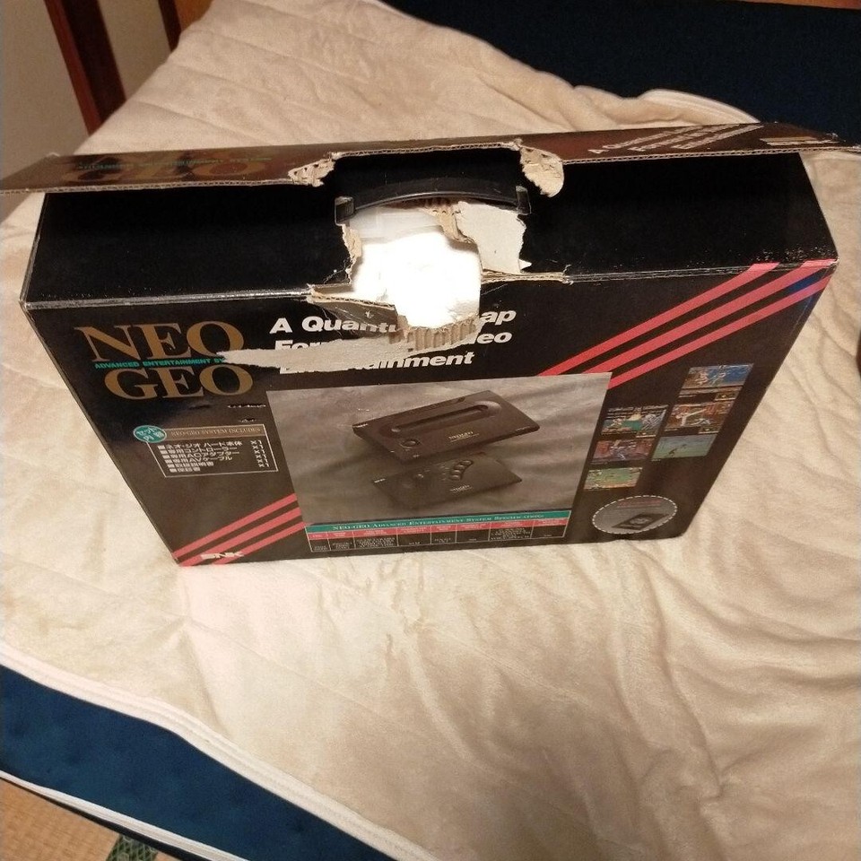 NEO GEO AES Console System Boxed neogeo SNK Tested JAPAN w/AV adapter ...