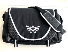 Nintendo Zelda Triforce Black/silver Messenger Laptop Bag for sale ...